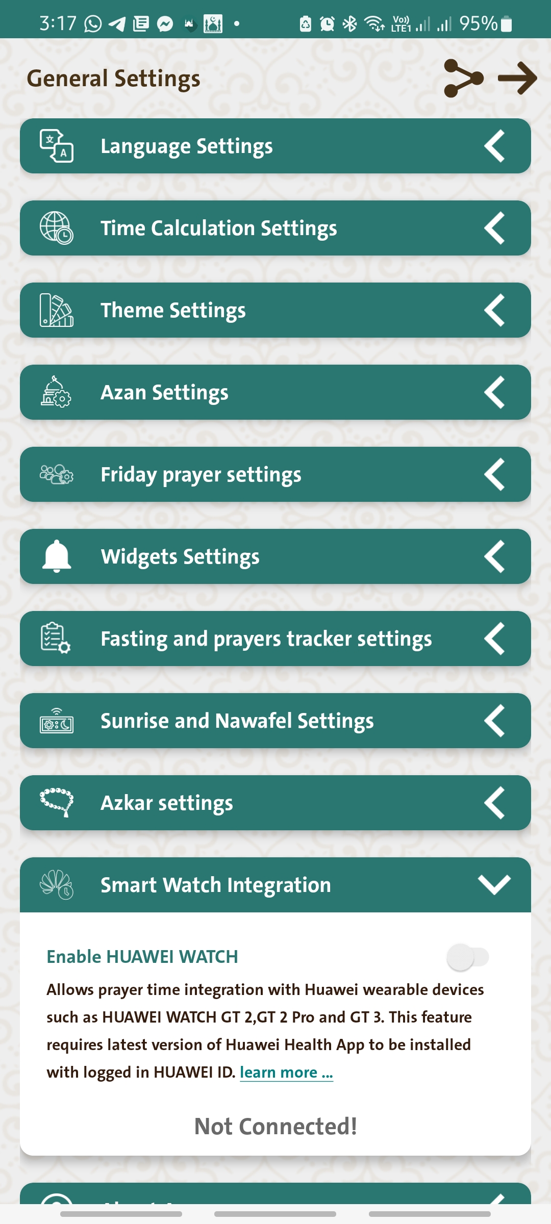 HUAWEI Watch Integration | Prayer Now